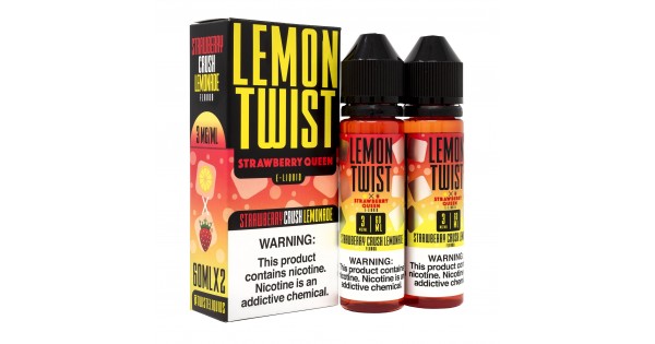 Twist E-liquids - Crimson No.1 2x60mL (Previously Strawberry Mason Lemonade) Lemon Twist